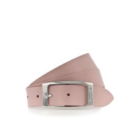 Tamaris Damen Lederg&uuml;rtel ""Charlie Silver"", rosa, Basic, Gr. 75, unifarben, Rindsleder, G&uuml;rtel, mit l&auml;nglicher Doppelschlie&szlig;e, aus Rindsleder,