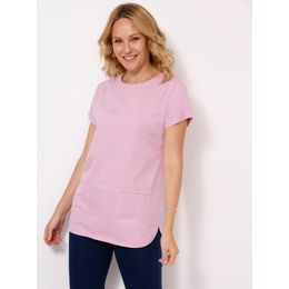 Classic Basics Damen Longshirt "Longshirt", rosa, Gr. 44, unifarben, 100% Baumwolle, Shirts