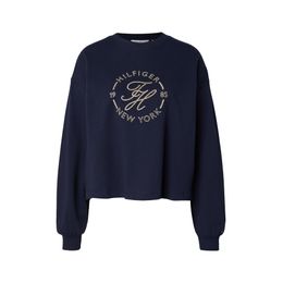 Tommy Hilfiger Shirt 'ROUNDAL' Damen Gr&ouml;&szlig;e XS navy / gold