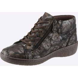 Casual Looks Damen Stiefelette, Gr. 37, braun, Nubukleder, Schuhe
