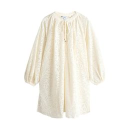 Next Kleid Damen Gr&ouml;&szlig;e 48/50 creme Sommerkleid