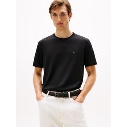Tommy Hilfiger Herren T-Shirt "PERFORMANCE TEE", schwarz, Gr. S, unifarben, Single Jersey, Obermaterial: 45% Baumwolle, 26% Nylon, 20% Lyocell, 9%