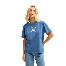 Billabong Damen T-Shirt "Surfing In Town", blau, Gr. S, Obermaterial: 70% Baumwolle, 30% Baumwolle., Shirts