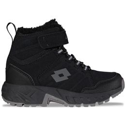 Lotto M&auml;dchen Winterboots, Gr. 28, schwarz, Kunstfaser, Synthetik, mehrfarbig, Schuhe, - mit reflektierenden Details