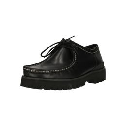 Clarks Herren Schn&uuml;rschuh "Wallabee Yukoner", Gr. 41, schwarz, Leder, Schuhe, mit XL EXTRALIGHT-Absatzsohle