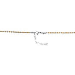 Adelia&acute;s ADELIA ́S Damen Kette ohne Anh&auml;nger "Halskette &ndash; Kordelkette aus Edelstahl", 55, Edelstahl, gold, Edelstahl, Halsketten, Ideal als Geschenk zum