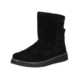Legero Damen Stiefelette "Legero Stiefelette Veloursleder", Gr. 38,5, schwarz, Veloursleder, Schuhe