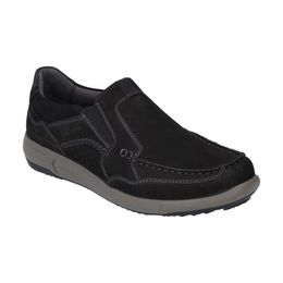 Josef Seibel Herren Slipper "Enrico 19, schwarz", Gr. 40, schwarz, Obermaterial: 100% Rindsleder Leather cow., Schuhe