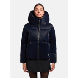 Khujo Damen Steppjacke "Audrey Shiny", blau, Gr. L, Obermaterial: 100% Polyester. Innenfutter: 100% Nylon. Wattierung: 100% Polyester, Jacken,