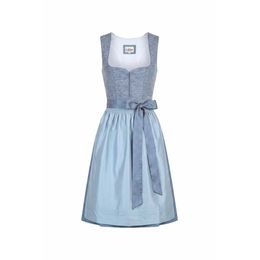 N&uuml;bler N&Uuml;BLER Damen Dirndl "Dirndl midi Kira", blau, Gr. 44, Obermaterial: 98% Polyester PES. 2% Elasthan EL., Kleider