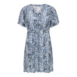 Only Carmakoma Kleid 'CAREVIDA' Damen Gr&ouml;&szlig;e 54 navy / opal / hellblau / wei&szlig; Sommerkleid