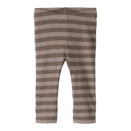 name it Leggings 'NBNBanio' M&auml;dchen Gr&ouml;&szlig;e 92 schoko / greige