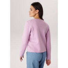 Damen Strickjackerose, Gr. 44, Aniston SELECTED, unifarben, Strick, Obermaterial: 50% Viskose, 26% Polyamid, 24% Polyester, Strickjacken, mit