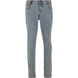 2Y Premium Damen Bequeme Jeans "2Y Premium 2Y ALEJANDRO BASIC SLIM FIT JEANS"sand blau, Gr. 30, unifarben, 98% Baumwolle, 2% Elasthan, Jeans