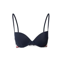Tommy Hilfiger Underwear Bikini Top female size 80 Navy / Red / White