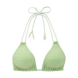 s.Oliver Triangel-Bikini-Top 'Ada' salbei Gr. 34 Cup A/B. Mit Flechtdetails. Ohne B&uuml;gel. Nachhaltig.