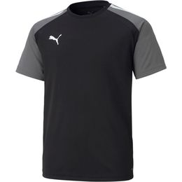 Puma Performance Shirt 'Teampacer' boy size 116 Grey / Black / White