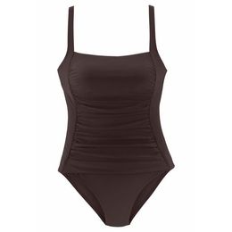 Lascana Badeanzug 'Annelie' braun Gr. 38 Cup C. Mit Raffung. Ohne B&uuml;gel