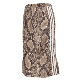 adidas originals Skirt 'SNAKE PRINT SATIN' female size 40 Beige / Light brown / Dark brown / White