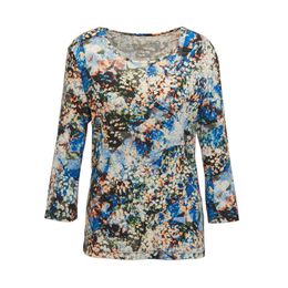 GOLDNER Shirt female size L Blue / Orange / Black / White