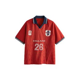 next Shirt male size S Navy / bright red / White