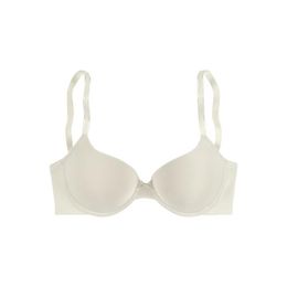 Lascana Schalen-BH ', T-Shirt-BH, B&uuml;gel-BH, Ela - perfect basic' beige Gr. 75AA. Mit Schleife. Mit B&uuml;gel