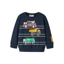 NAME IT Sweatshirt 'NMMJORGE TONKA' boy size 122/128 marine blue / Curry / Green / White