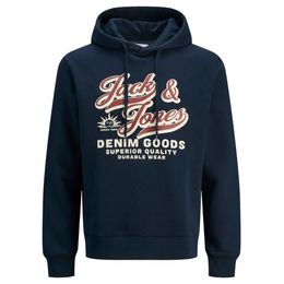 JACK & JONES Sweatshirt 'Logo' male size XXL Dark blue / Mixed colors