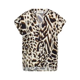 Cartoon Bluse Damen Gr&ouml;&szlig;e XS hellbeige / umbra / dunkelbraun