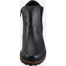 Heine Damen Stiefelette, Gr. 40marine, Glattleder, Leder, Rindsleder, Schuhe
