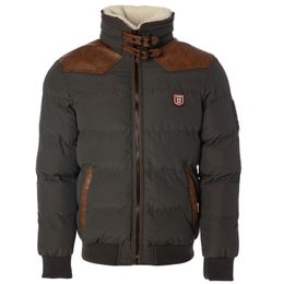 Carisma Herren Bikerjacke "Carisma Jacke 1215 Winterjacke", gr&uuml;n, Gr. L, uni, Obermaterial: 100% Polyamid PA. Futter: 100% Polyester PES. 100%