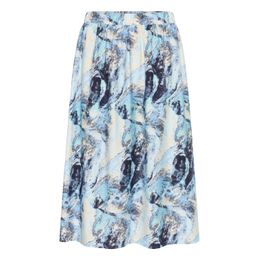 Kaffe Damen Midirock "Rock KAjasmin", blau, Gr. 34, Obermaterial: 83% Viskose CV. 17% Polyamid PA., R&ouml;cke