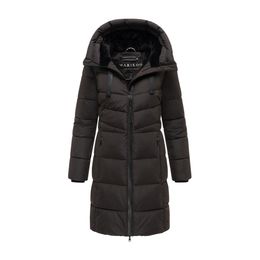 Marikoo Damen Winterjacke "Natsukoo XVI", braun, Gr. XS, Obermaterial: 100% Polyester, Jacken, Stepp Mantel mit gro&szlig;er Kapuze