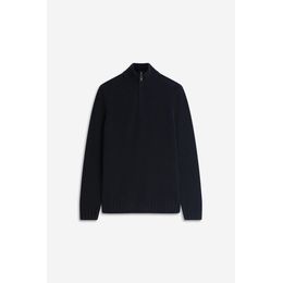 Cinque Herren Strickpullover "CILUCA", blau, Gr. S, unifarben, Strick, Obermaterial: 80% Baumwolle, 16% Polyamid, 4% Elasthan, Pullover, Mit