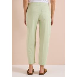 Cecil Damen Stoffhoseraw matcha lime, Gr. 28, unifarben, Web, 98% Baumwolle, 2% Elasthan, Hosen, im Papertouch