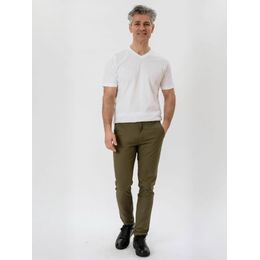 TEESHOPPEN Herren Chinos "TEESHOPPEN Trouser Structure"olive, Gr. 28, Obermaterial: 98% Baumwolle, 2% Elasthan, 0% Elasthan, Hosen