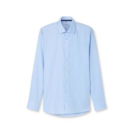 OLYMP Herren Businesshemd "OLYMP Level Five, Body Fit, New York Kent", blau, Gr. 40, 97% Baumwolle, 3% Elastolefin, Hemden