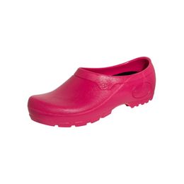 SALIHA Damen Clog "Gartenclogs Multi Clog geschlossen", Gr. 43, rot, Obermaterial: 100% Polyurethan PU., Schuhe