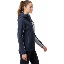 LPO Damen Funktionsjacke "PAULA WMN"nachtblau, Gr. 40, Softshell, 92% Polyester. 8% Elasthan, Jacken, Jacquardstrick-Eins&auml;tze