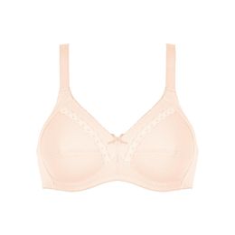Naturana Damen Soft-BH "Classics", Gr. 75, beige, Obermaterial: 100% Baumwolle, BHs, feminin, bequem, breite Tr&auml;ger, ohne B&uuml;gel, dekorative Schleife