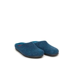 GOTTSTEIN Damen Pantoffel "Pantoffel 17709-4807", Gr. 42, blau, Obermaterial: 100% Wolle WO., Schuhe