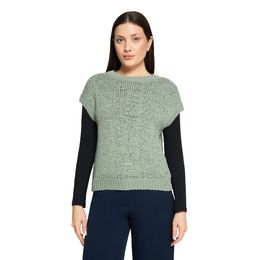 BETTY & CO BETTY & CO Damen Stricktop "Damen mit Rundhalsausschnitt", gr&uuml;n, Gr. 38, Strick, Obermaterial: 76% Baumwolle, 24% Polyester, Tops