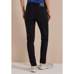 Cecil Damen Comfort-fit-Jeans, schwarz, Gr. 28, unifarben, Jeans, 75% Baumwolle, 23% Polyester, 2% Elasthan, Jeans, Middle Waist