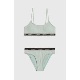 O`Neill O'NEILL M&auml;dchen Bandeau-Bikini "O'NEILL SPORT BIKINI SET", gr&uuml;n, Gr. 116, Obermaterial: 82% Polyamid, 18% Elasthan. Futter: 92% Polyester, 8%