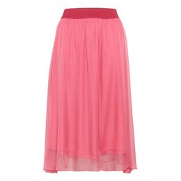 Saint Tropez Damen Midirock "Damen Rock CoralSZ", pink, Gr. M, Obermaterial: 100% Polyester PES., R&ouml;cke
