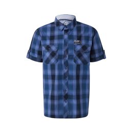 CAMP DAVID Button Up Shirt male size XL Navy / Cobalt blue / Black