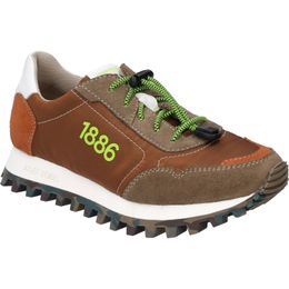 Josef Seibel Damen Sneaker "Bonnie 01, taupe-orange", Gr. 41, grau, Obermaterial: 80% Rindsleder Leather cow. 20% Textilmaterial TEXMAT., Schuhe