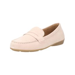 Gabor Damen Slipper "Gabor Halbschuhe Leder", Gr. 38, beige, Leder, Schuhe