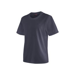 Maier Sports Herren T-Shirt "Walter", blau, Gr. S, 100% Polyester, Shirts, Herren Kurzarmshirt, leichtes Sommer Funktionsshirt, Rundhals, Reg Fit
