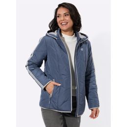 Casual Looks Damen Steppjacke, blau, Gr. 50, unifarben, 100% Polyester, Wattierung:100% Polyester, Jacken